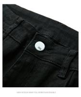 China Black Black Mid Waist Urban Fashion wholesale skinny jeans mens Washed Regular Custom (TM227) for sale