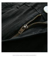China Black Black Mid Waist Urban Fashion wholesale skinny jeans mens Washed Regular Custom (TM227) for sale