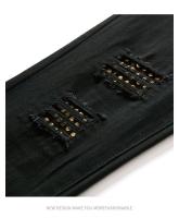 China Black Black Mid Waist Urban Fashion wholesale skinny jeans mens Washed Regular Custom (TM227) for sale