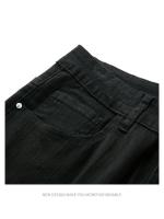 China Black Black Mid Waist Urban Fashion wholesale skinny jeans mens Washed Regular Custom (TM227) for sale