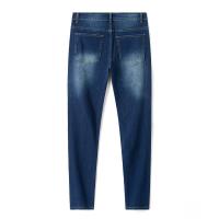 China Mid Waist Distressed Light Blue wholesale skinny jeans mens Urban Fashion Slight Stretch Custom (Y231) for sale