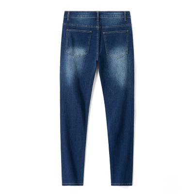 China Mid Waist Distressed Light Blue wholesale skinny jeans mens Urban Fashion Slight Stretch Custom (Y231) for sale