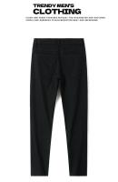 China Mid Waist White Black Youth Trend wholesale skinny jeans mens Slight Stretch Regular Custom (P399) for sale