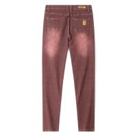 China Washed Washed Mid Waist Youth Trend wholesale skinny jeans mens Regular Fit Chemical Wash Custom (MG109) for sale
