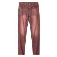 China Washed Washed Mid Waist Youth Trend wholesale skinny jeans mens Regular Fit Chemical Wash Custom (MG109) for sale