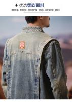 China Metal Accent Daily Fabric Hem Long Sleeve biker jacket wholesale Metal Accent Vintage Color Custom (JK709) for sale