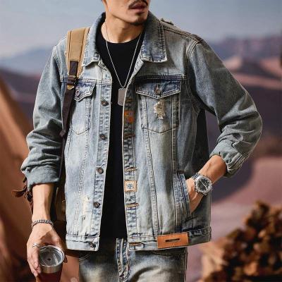 China Vintage Color Daily Fabric Hem Long Sleeve french workwear jacket wholesale Vintage Color Polyester 19% Custom (JK590) for sale