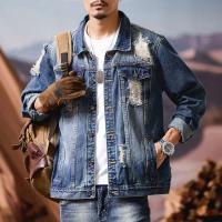 China Single Breasted Blue Daily Fabric Hem french workwear jacket wholesale Long Sleeve Polyester 19% Custom (JK591) for sale