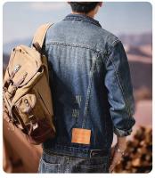 China Blue Basic Daily french workwear jacket wholesale Fabric Hem Long Sleeve Custom (JK530) for sale