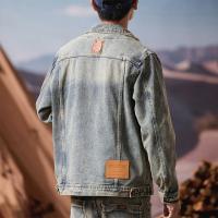China Regular Daily Fabric Hem Long Sleeve biker jacket wholesale Vintage Color Polyester 19% Custom (JK711) for sale