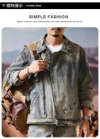 China Regular Daily Fabric Hem Long Sleeve biker jacket wholesale Vintage Color Polyester 19% Custom (JK711) for sale