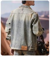 China Single Breasted Daily Fabric Hem Long Sleeve french workwear jacket wholesale Vintage Color Polyester 19% Custom (JK599) for sale