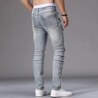 China Daily Mid Waist Green Blue wholesale skinny jeans mens Youth Trend Autumn 2025 Custom (Y240) for sale