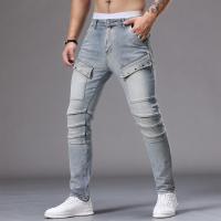 China Daily Mid Waist Green Blue wholesale skinny jeans mens Youth Trend Autumn 2025 Custom (Y240) for sale