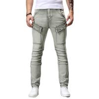 China Daily Mid Waist Green Blue wholesale skinny jeans mens Youth Trend Autumn 2025 Custom (Y240) for sale