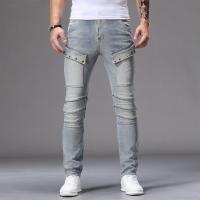 China Daily Mid Waist Green Blue wholesale skinny jeans mens Youth Trend Autumn 2025 Custom (Y240) for sale