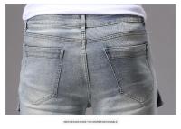 China Daily Mid Waist Green Blue wholesale skinny jeans mens Youth Trend Autumn 2025 Custom (Y240) for sale