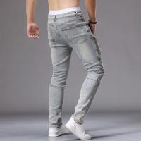 China Blue Blue Mid Waist Youth Trend mens pants wholesale Autumn 2025 Slight Stretch Custom (Y241) for sale