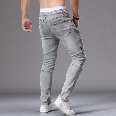 China Blue Blue Mid Waist Youth Trend mens pants wholesale Autumn 2025 Slight Stretch Custom (Y241) for sale