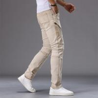China Blue Blue Mid Waist Youth Trend mens pants wholesale Autumn 2025 Slight Stretch Custom (Y241) for sale