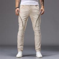 China Blue Blue Mid Waist Youth Trend mens pants wholesale Autumn 2025 Slight Stretch Custom (Y241) for sale