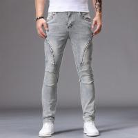 China Blue Blue Mid Waist Youth Trend mens pants wholesale Autumn 2025 Slight Stretch Custom (Y241) for sale