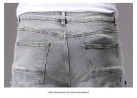 China Blue Blue Mid Waist Youth Trend mens pants wholesale Autumn 2025 Slight Stretch Custom (Y241) for sale