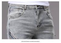 China Blue Blue Mid Waist Youth Trend mens pants wholesale Autumn 2025 Slight Stretch Custom (Y241) for sale