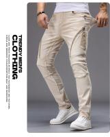 China Blue Blue Mid Waist Youth Trend mens pants wholesale Autumn 2025 Slight Stretch Custom (Y241) for sale