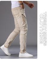China Blue Blue Mid Waist Youth Trend mens pants wholesale Autumn 2025 Slight Stretch Custom (Y241) for sale