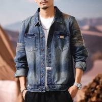 China Regular Blue Daily Fabric Hem french workwear jacket wholesale Long Sleeve Polyester 19% Custom (JK524) for sale