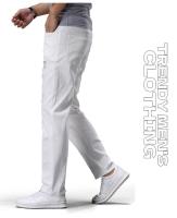 China White Daily Mid Waist wholesale skinny jeans mens Youth Trend Regular Fit Custom (P396) for sale