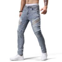 China Daily Mid Waist Brown Blue wholesale skinny jeans mens Youth Trend Autumn 2025 Custom (Y242) for sale