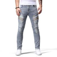 China Daily Mid Waist Brown Blue wholesale skinny jeans mens Youth Trend Autumn 2025 Custom (Y242) for sale