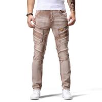 China Daily Mid Waist Brown Blue wholesale skinny jeans mens Youth Trend Autumn 2025 Custom (Y242) for sale