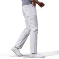 China White Daily Casual mens pants wholesale Mid Waist Slight Stretch Custom (P321) for sale