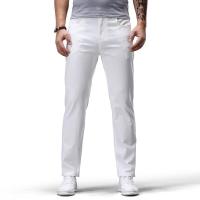 China White Daily Casual mens pants wholesale Mid Waist Slight Stretch Custom (P321) for sale