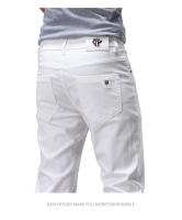 China White Daily Casual mens pants wholesale Mid Waist Slight Stretch Custom (P321) for sale