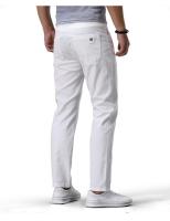 China White Daily Casual mens pants wholesale Mid Waist Slight Stretch Custom (P321) for sale