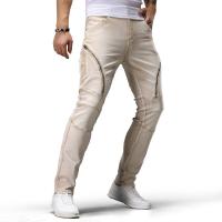 China Blue Daily Mid Waist wholesale skinny jeans mens Youth Trend Slight Stretch Custom (Y241) for sale