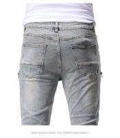 China Blue Daily Mid Waist wholesale skinny jeans mens Youth Trend Slight Stretch Custom (Y241) for sale