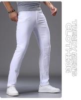 China Mid Waist Minimalist Regular Fit wholesale skinny jeans mens Vintage Washed Office/Commute Custom (MG109) for sale