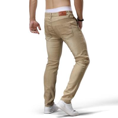 China Daily Mid Waist Youth Trend wholesale skinny jeans mens Stone Washed Vintage Washed Custom (Y809) for sale