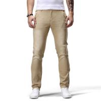 China Daily Mid Waist Youth Trend wholesale skinny jeans mens Stone Washed Vintage Washed Custom (Y809) for sale