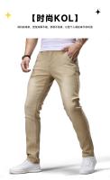 China Daily Mid Waist Youth Trend wholesale skinny jeans mens Stone Washed Vintage Washed Custom (Y809) for sale
