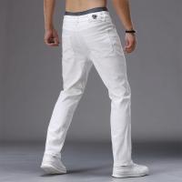 China White Daily Washed wholesale skinny jeans mens Mid Waist Distressed Custom (P396) for sale
