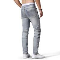 China Outdoor Mid Waist Green Blue wholesale skinny jeans mens Stone Wash Youth Trend Custom (Y240) for sale