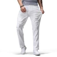 China Daily Washed Mid Waist wholesale skinny jeans mens White Black Youth Trend Custom (P399) for sale