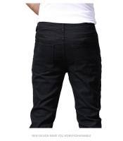 China Daily Washed Mid Waist wholesale skinny jeans mens White Black Youth Trend Custom (P399) for sale