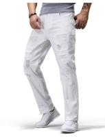 China Daily Washed Mid Waist wholesale skinny jeans mens White Black Youth Trend Custom (P399) for sale